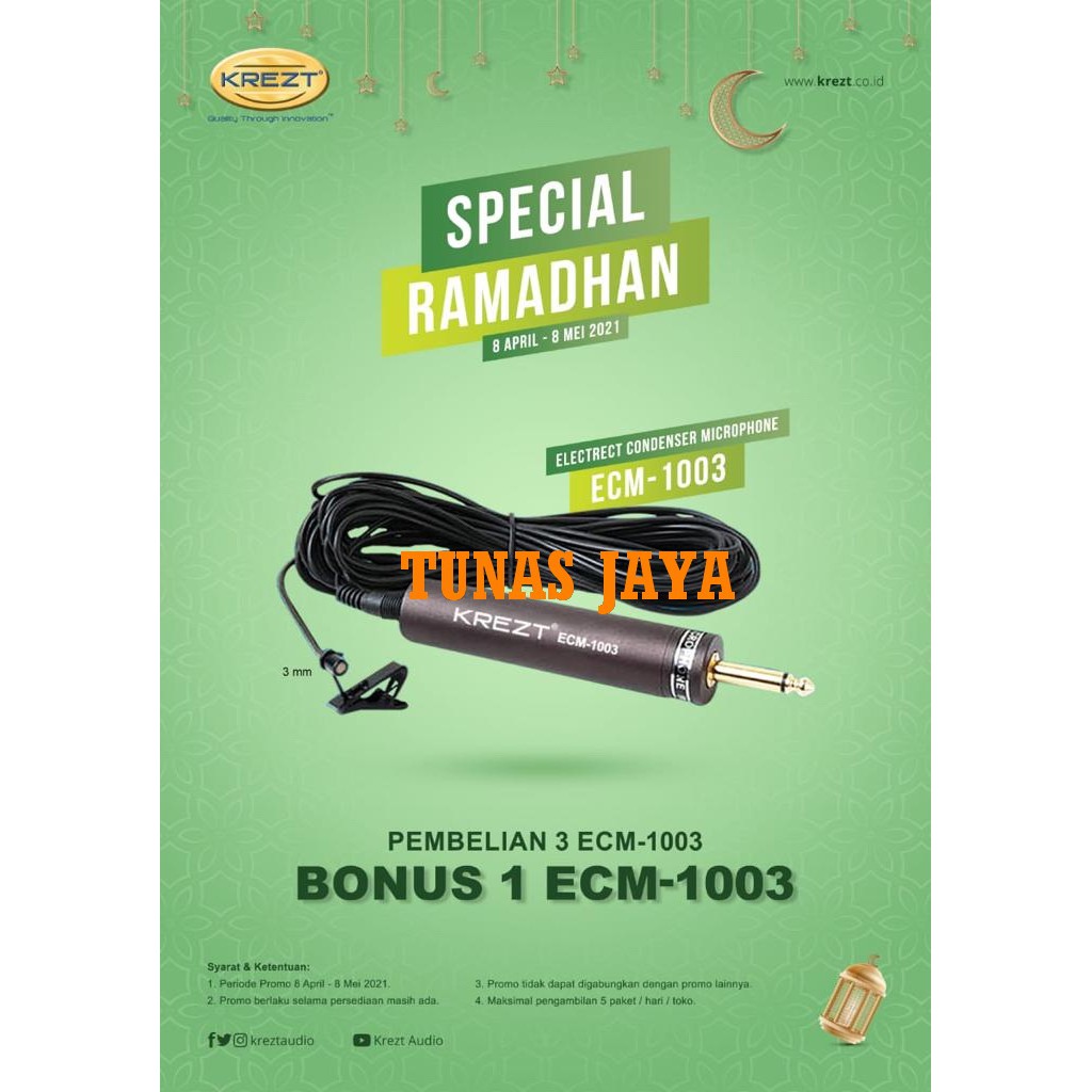 Jual ELECTRET CONDENSER MICROPHONE KREZT ECM1003/ ECM-1003/ ECM 1003 ...