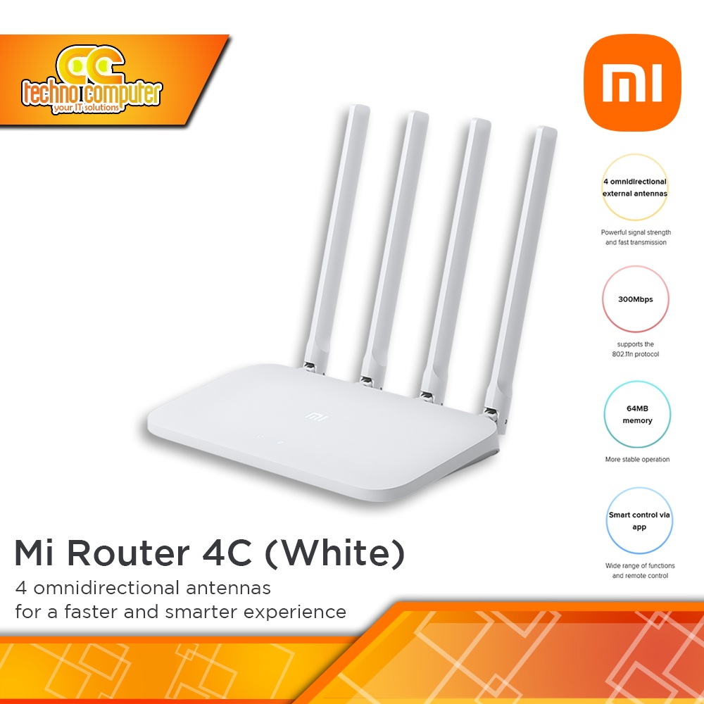 Jual ROUTER XIAOMI MI 4C 300Mbps Wireless Router | Shopee Indonesia