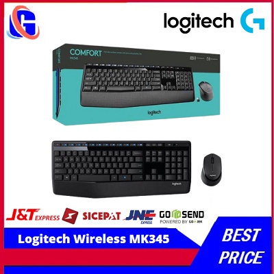 Jual Logitech Wireless MK345 , MK 345 , MK-345 Combo Keyboard & Mouse ...