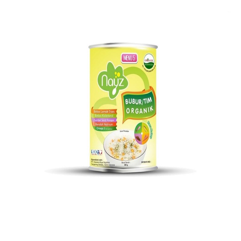 Jual NAYZ BUBUR BERAS TIM MPASI BAYI ORGANIK 150 GR HOMEMADE KALENG ...