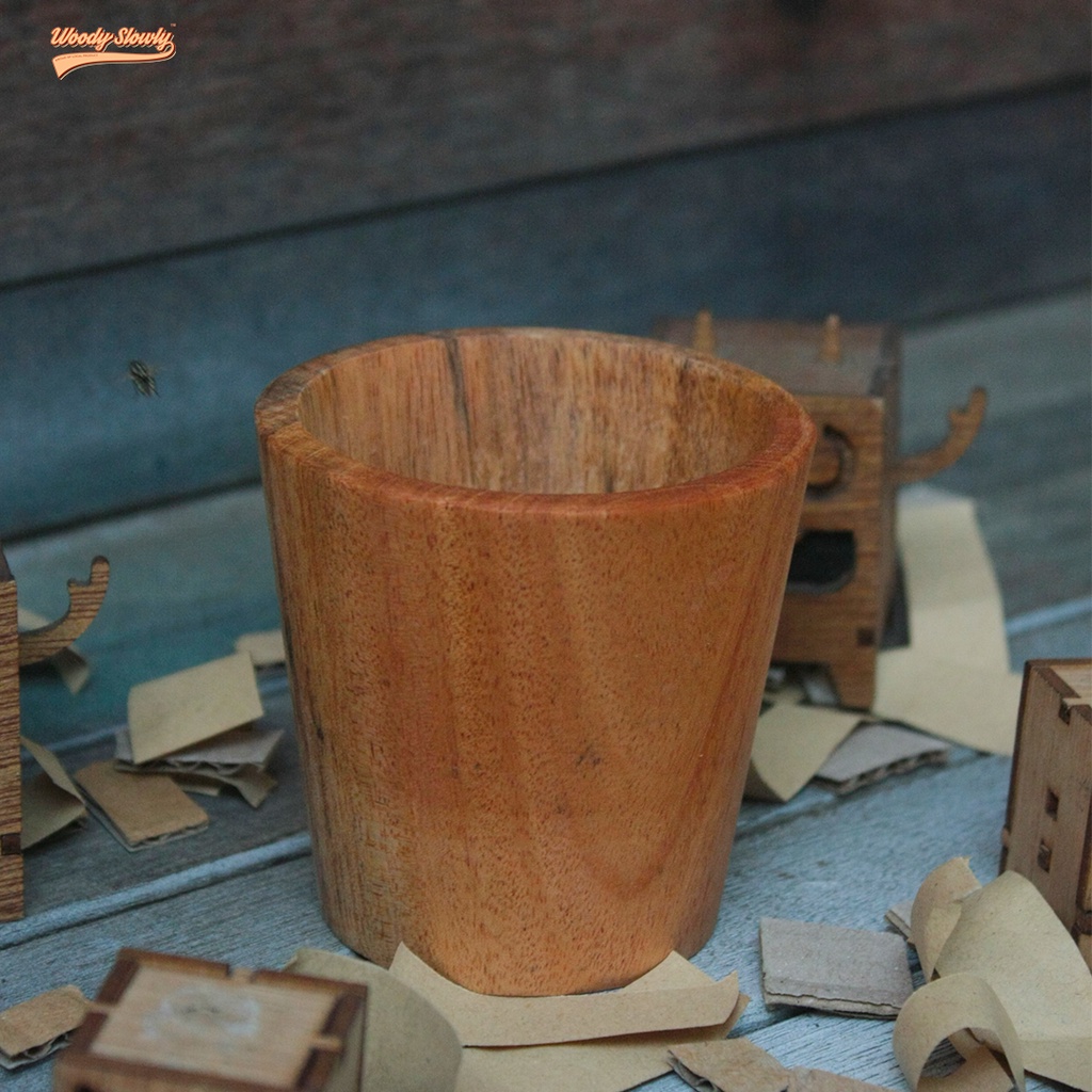 Jual Gelas Kayu/Mug Kayu/Cangkir Kayu Mahoni diameter 7cm | Shopee ...