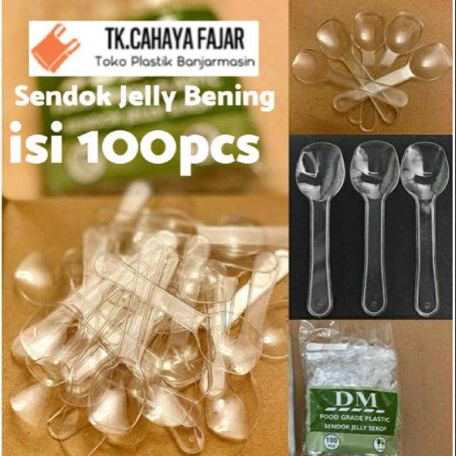 Jual Sendok Jelly Bening isi 100 (Sendok Puding/ice cream) | Shopee ...