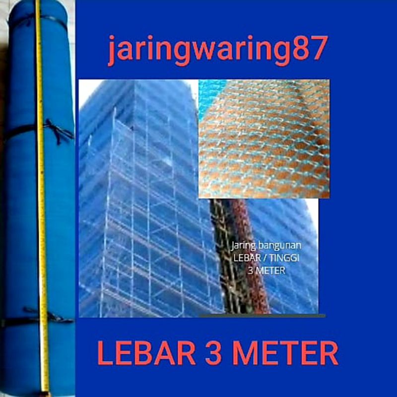 Jual Jaring proyek Lebar 3m polynet pengaman kontruksi bangunan serba ...
