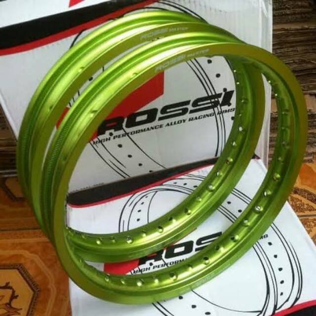 Jual Velg Rossi SET 140/160 X 17 WM Hijau Lemon (140 160 Ring 17 ...