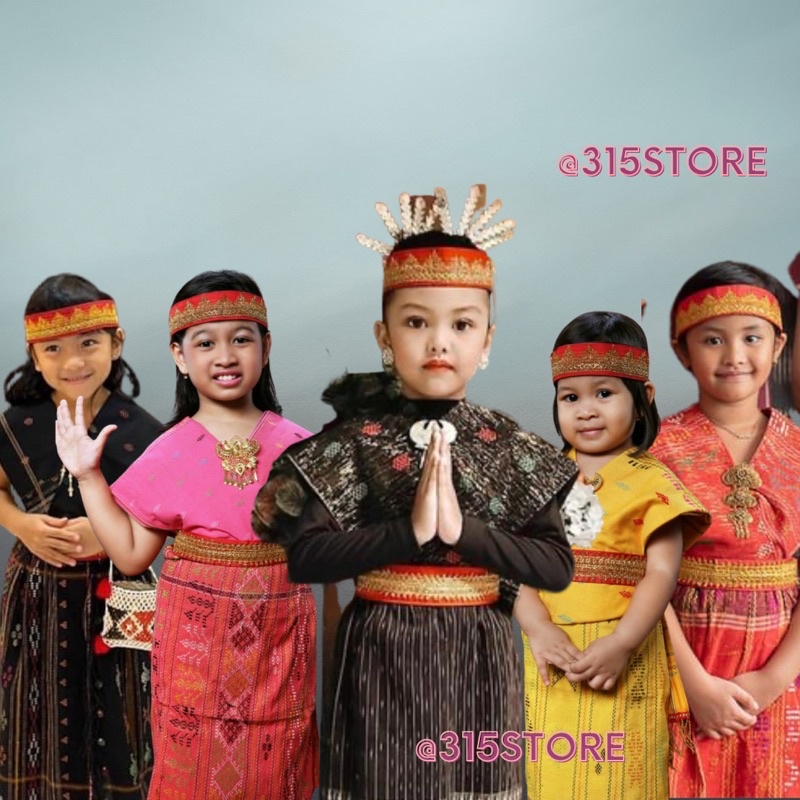 Jual PAKAIAN KOSTUM ADAT BATAK TOBA ANAK PEREMPUAN DARI ULOS SADUM BATAK | Shopee Indonesia