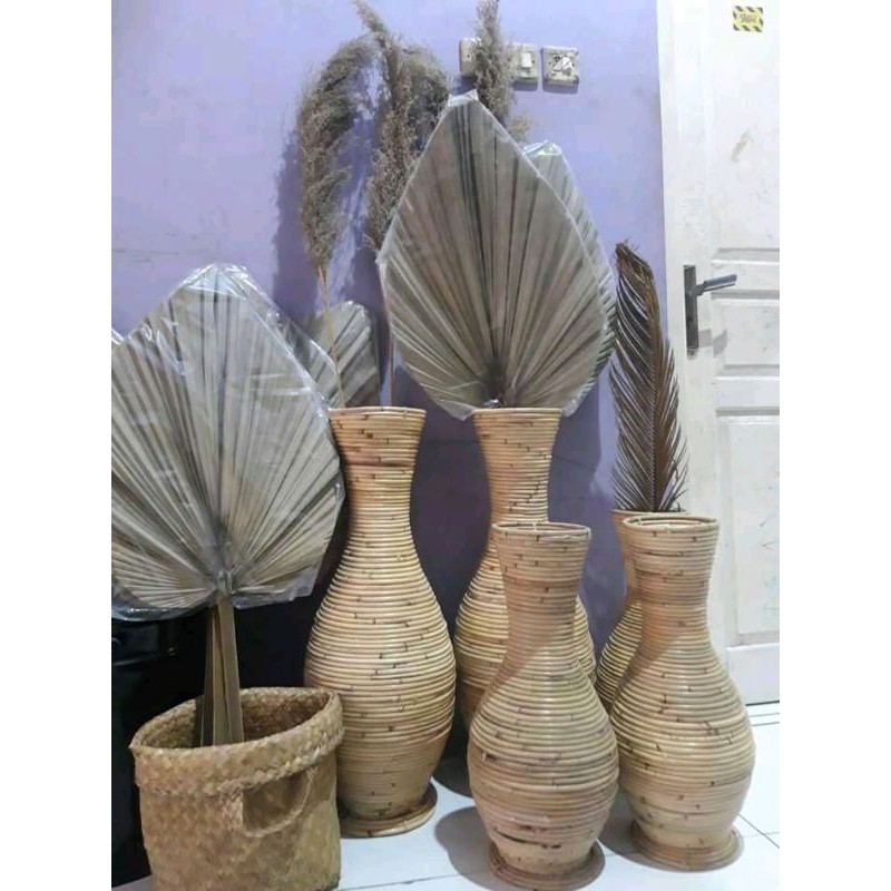 Jual Guci/Vas/Pot bunga rotan | Shopee Indonesia