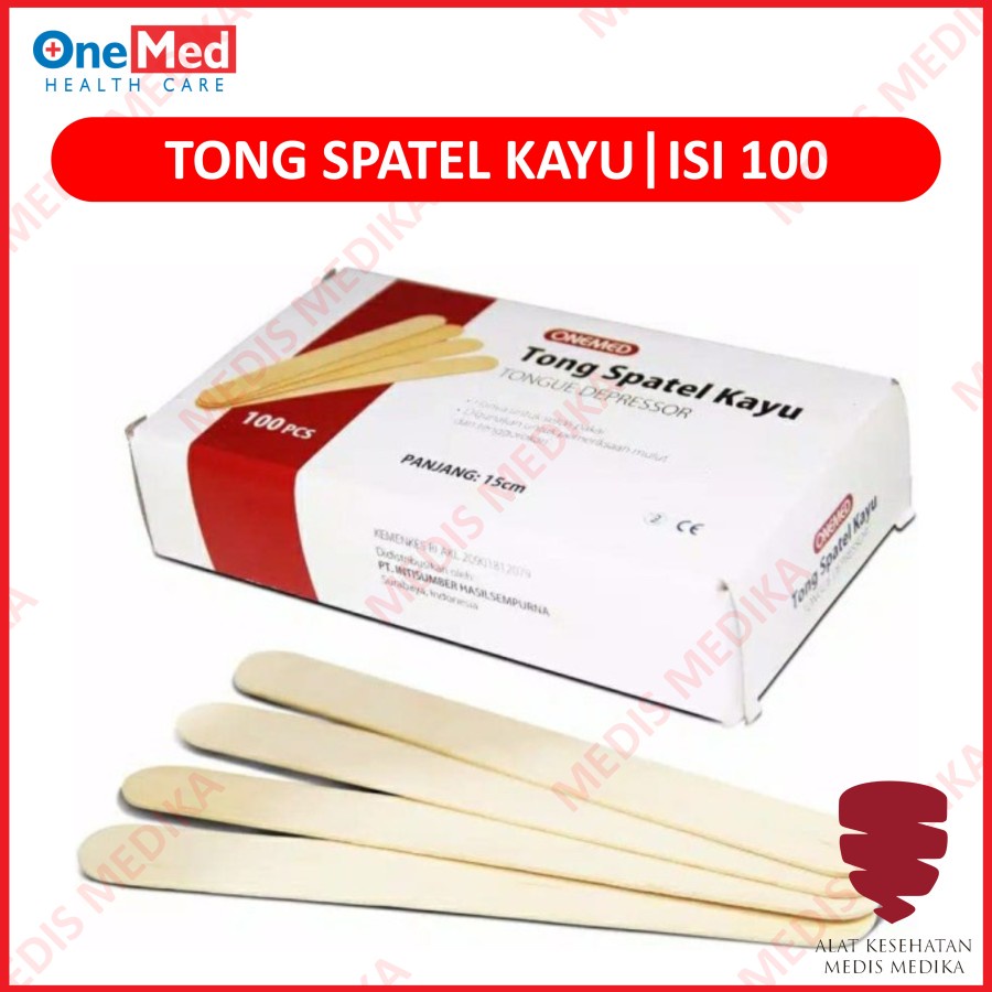 Jual Tong Spatel Kayu Sudip Lidah Wooden Tongue Depressor Spatula ...