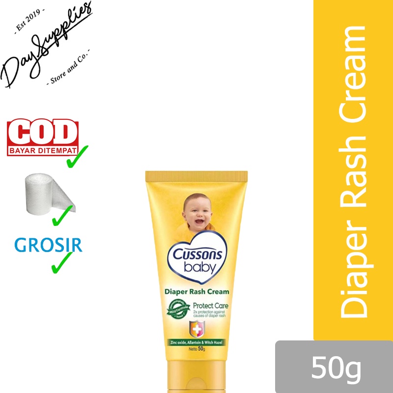 Jual Cussons Baby Diaper Rash Cream Protect Care 50gr / Krim Popok 50 g ...