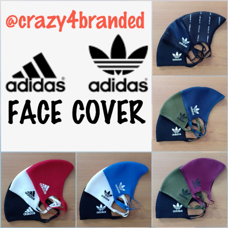 Jual Adidas Performance or Trefoil Face Cover / Masker (TURUN HARGA ...