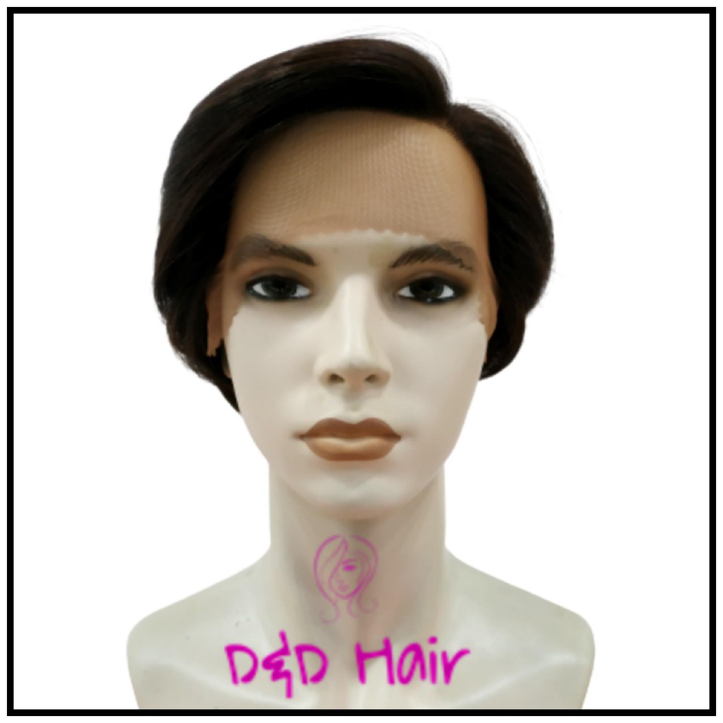 Jual Wig Rambut - Wig Pria - Front Lace Wig - D&D16001 - Darkbrown ...