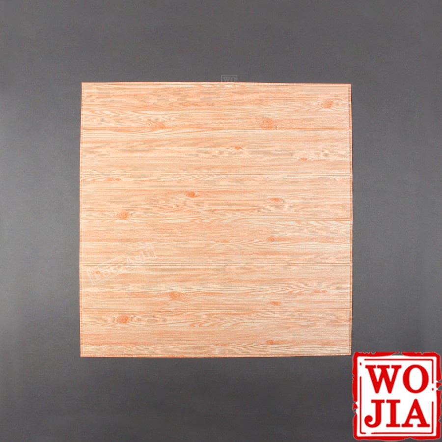 Jual Wallpaper 3D Motif Serat Kayu Cream Wood Foam Dinding Rumah 70 x ...