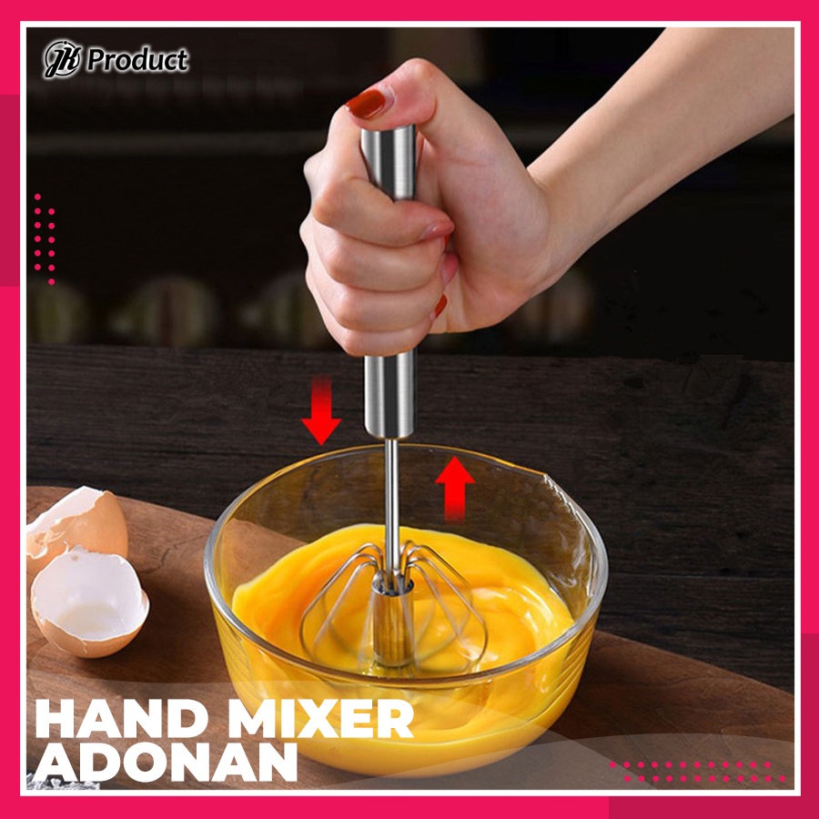 Jual Alat Pengocok Adonan Praktis Hand Mixer Otomatis Stainless Steel ...