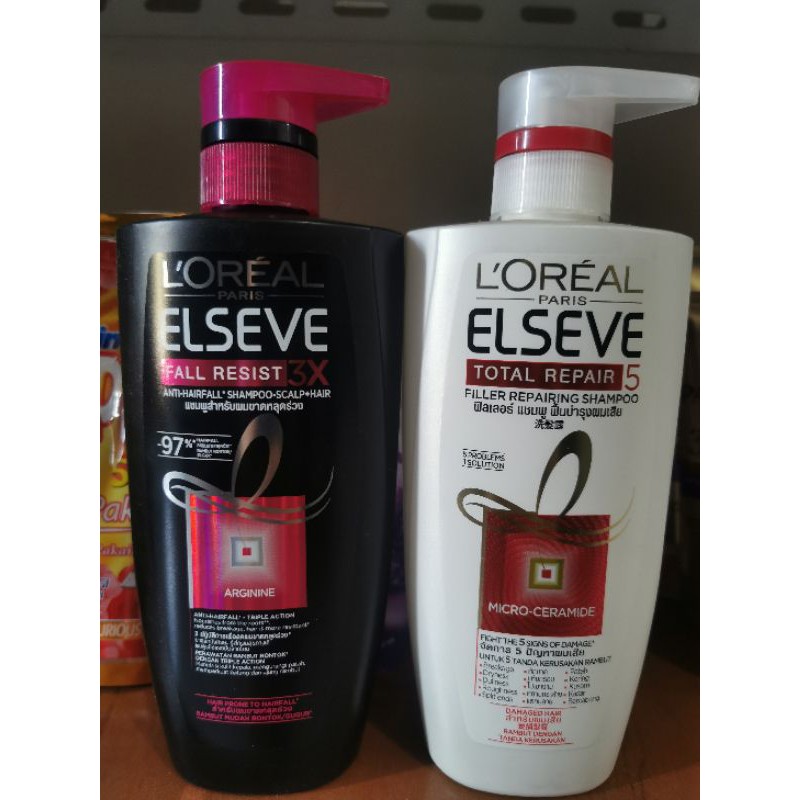 Jual L'Oreal Paris Fall Resist 3X / Total Repair Shampoo 410ml/ 620ml ...