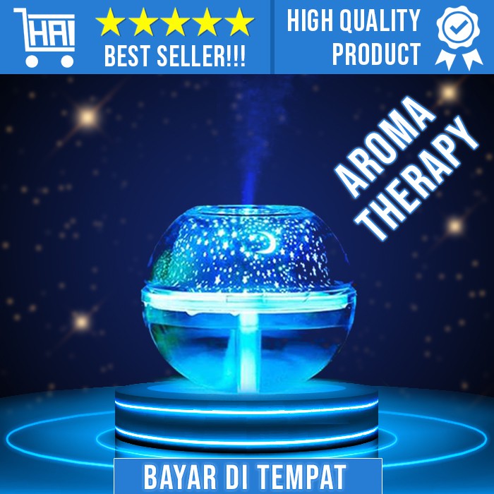Jual HUMIDIFIER AROMATHERAPY PELEMBAB UDARA DIFFUSER LAMPU LED ALAT ...