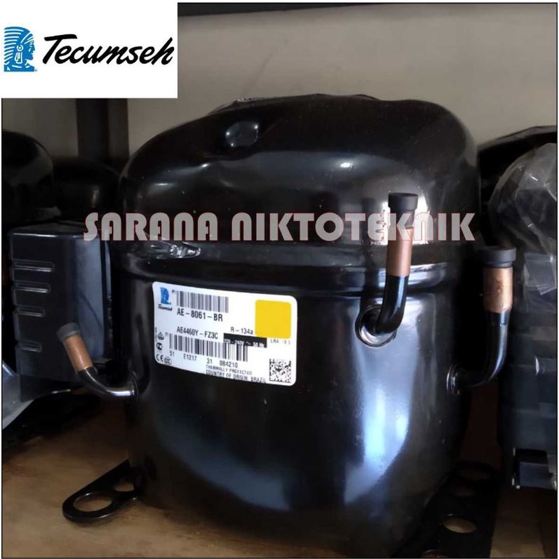 Jual KOMPRESOR MERK TECUMSEH AE4460Y R134A 1/2HP - COCOK UNTUK CHILLER ...