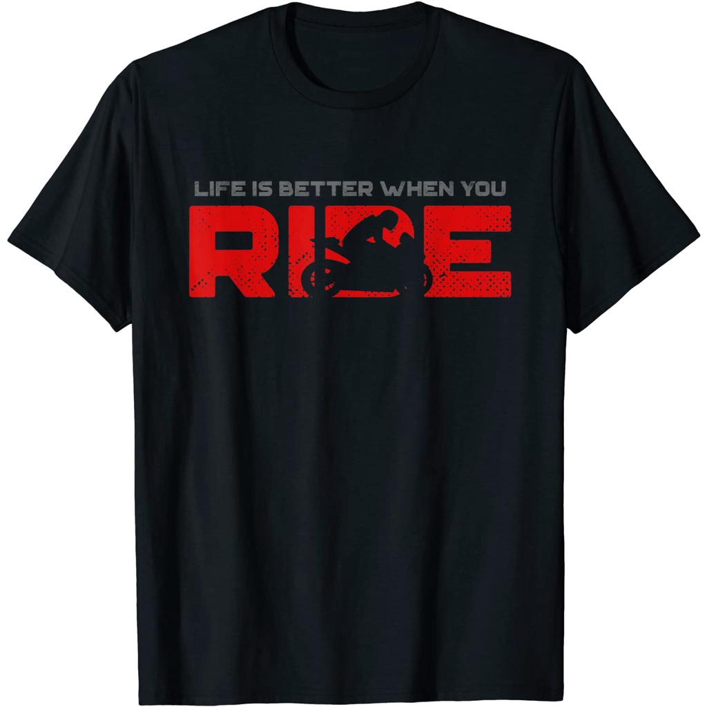 Jual Baju Kaos Dewasa Life is Better When You Ride Vintage Motorcycle T ...
