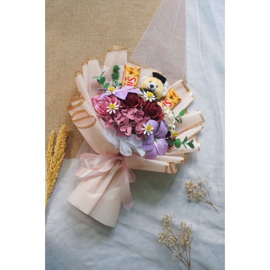 Jual Bucket bunga / Bucket wisuda / Bucket Boneka Wisuda / kado ulang ...