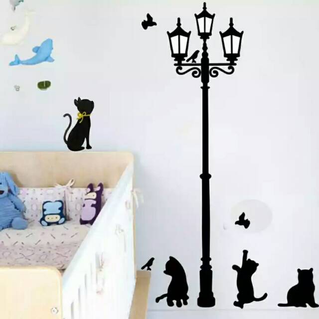 Jual Stiker kucing - Wall sticker cat - Dekorasi dinding, tangga ...