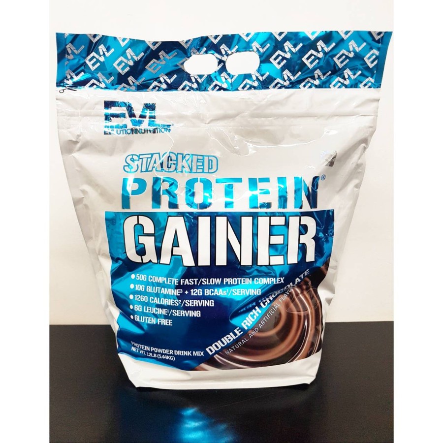 Jual Protein Gainer Stacked 12 lbs EVL | Shopee Indonesia