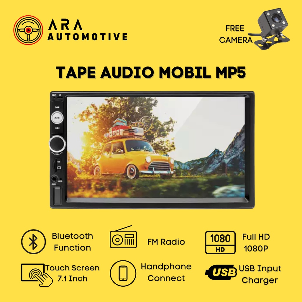 Jual Tape Audio Mobil Media Player MP5 Bluetooth Touch Screen Head unit ...
