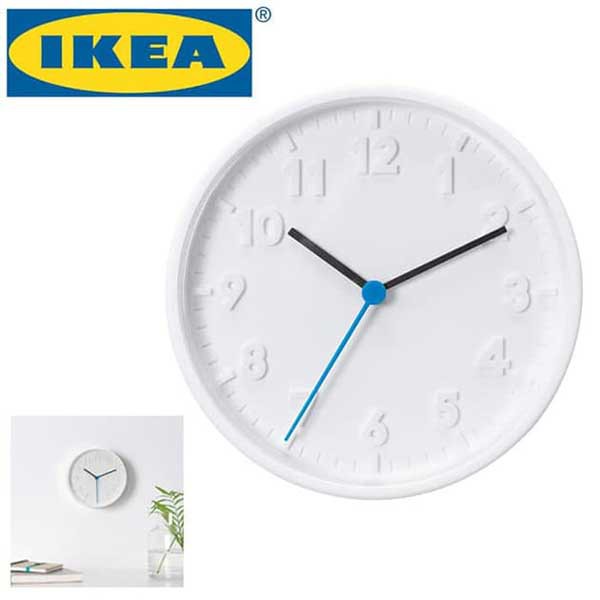 Jual Jam dinding IKEA STOMMA Clock warna putih diameter 20 cm ORI ...