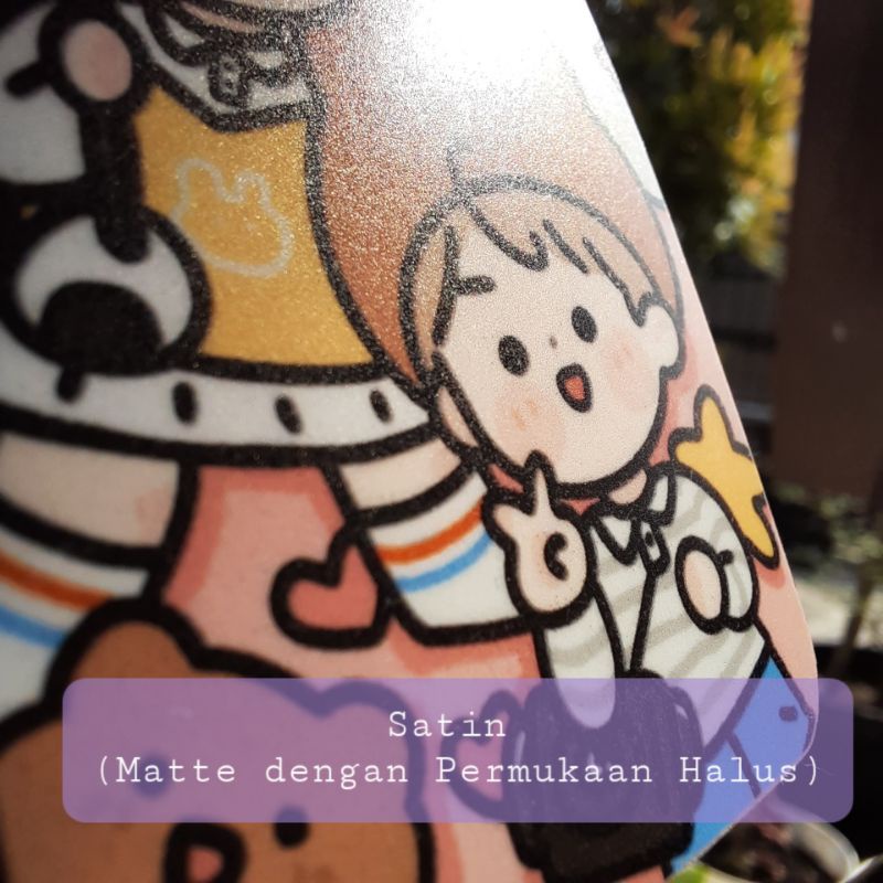 Jual [Tanpa PO] Cetak Cutting Custom Sticker Vinyl A7, A6, A5 | Shopee ...