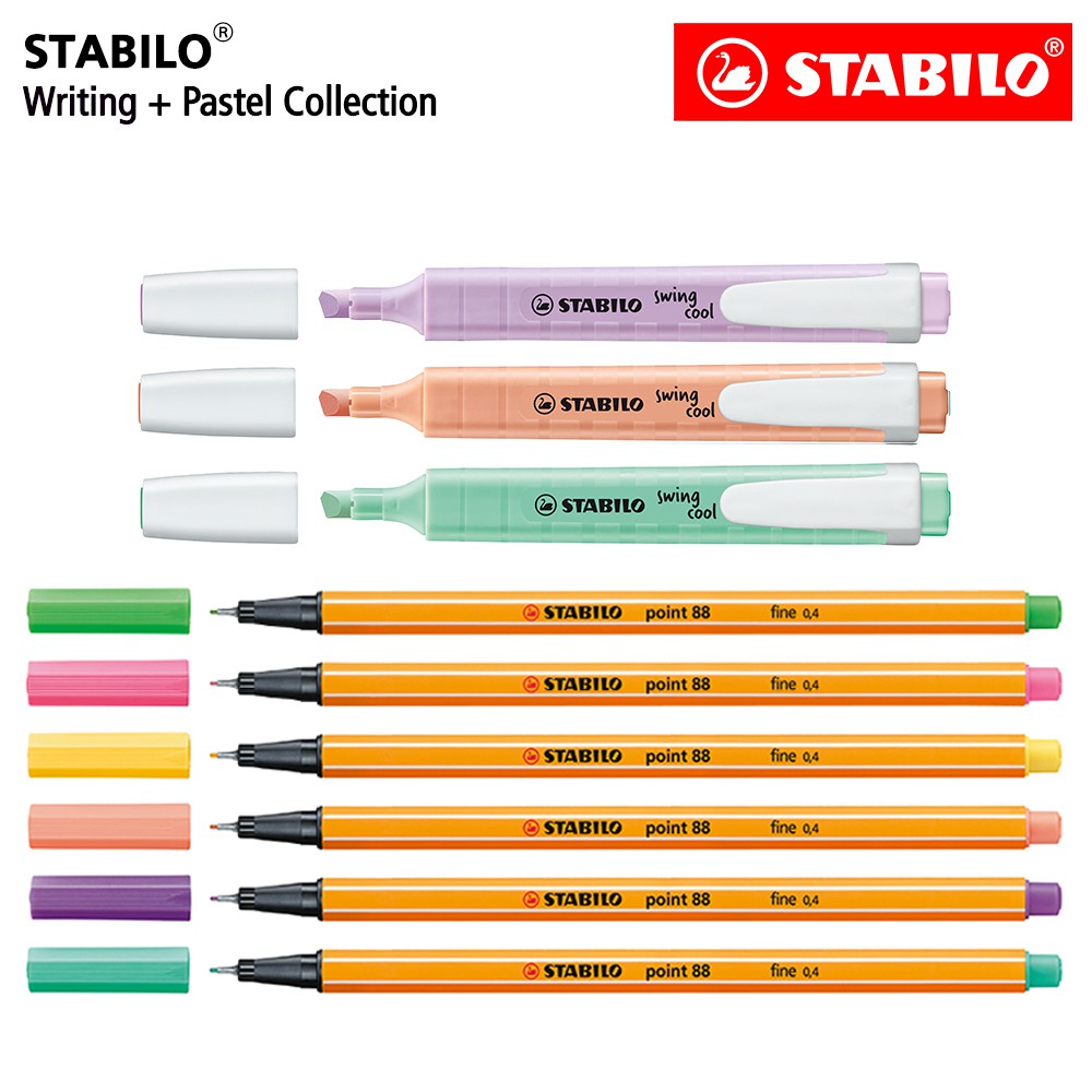 Jual STABILO Set 9 Pastel - Swing cool point 88 / Fineliner / Pen ...