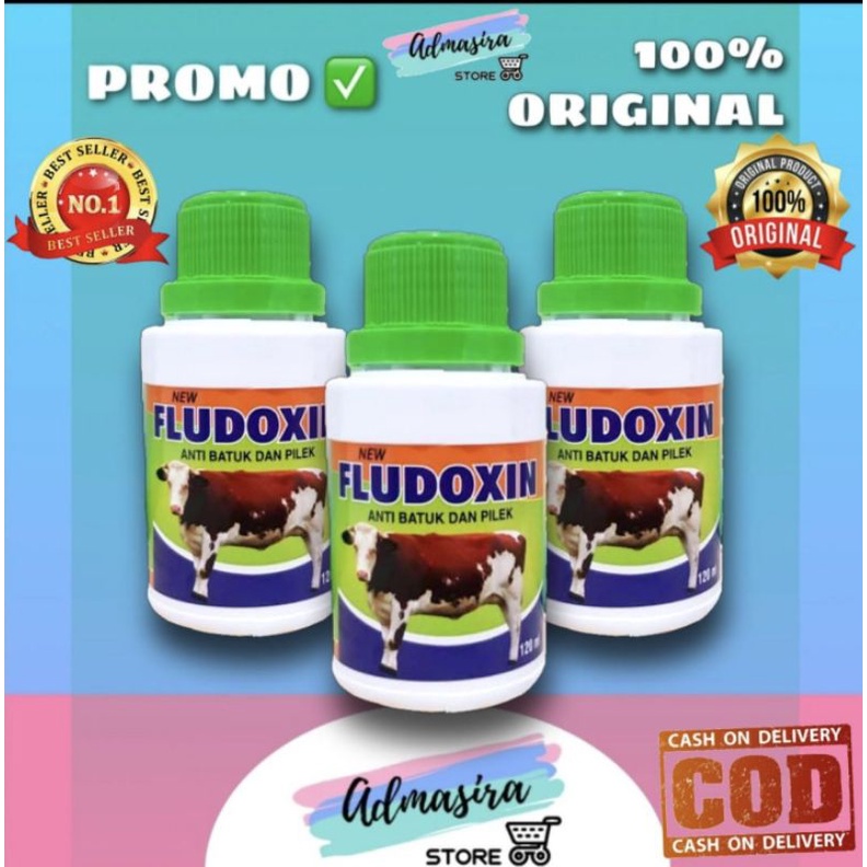 Jual FLUDOXIN 120 ml obat anti diare batuk pilek sapi kambing domba ...