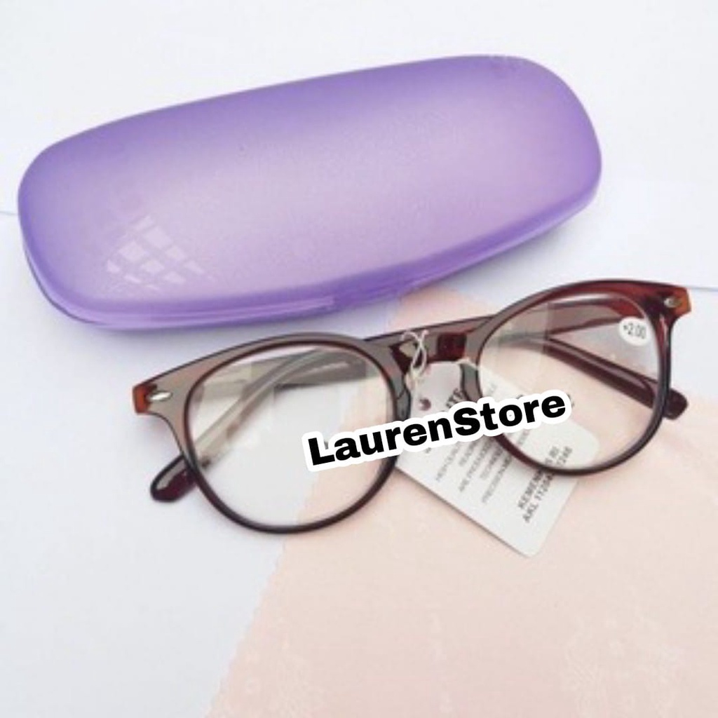 Jual Kacamata Baca +1.00 sd +3.00 Oval + BOX / Kacamata baca rabun ...