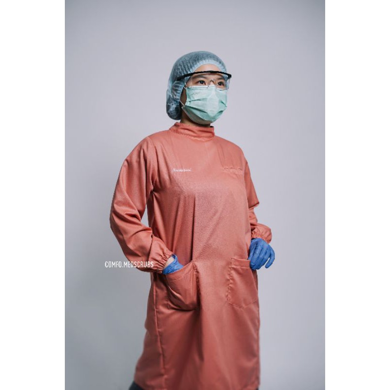 Jual APD Baju gown / gown praktek / gown medis / gaun praktek dokter ...