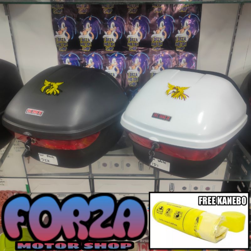 Jual Box KMI 301 From Korea Box Plus Lampu Stop Murah Original Hitam Putih Universal | Shopee ...
