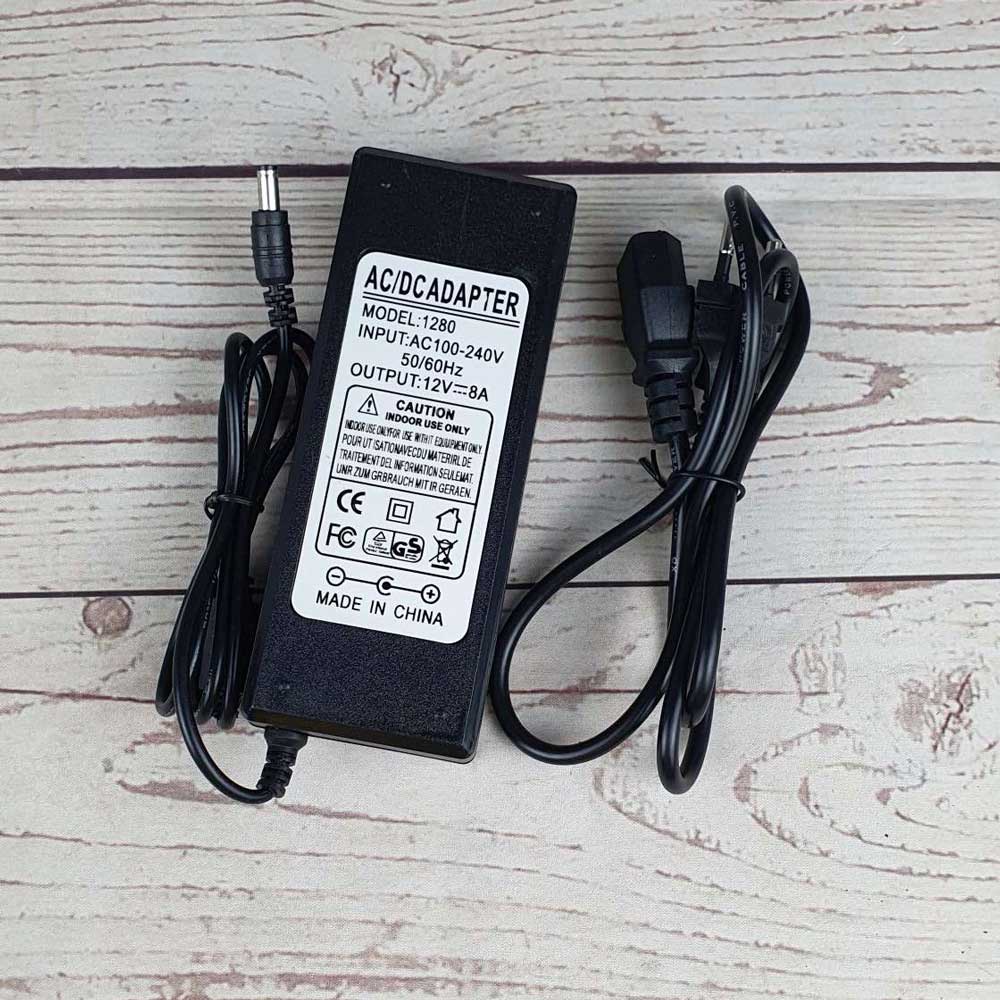 Jual adaptor 8A power suplay 12v 8A adaptor camera cctv led strip ...