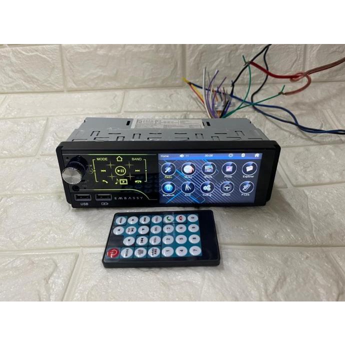 Jual tape mobil head unit single din mp5 hd touchscreen bluetooth ...