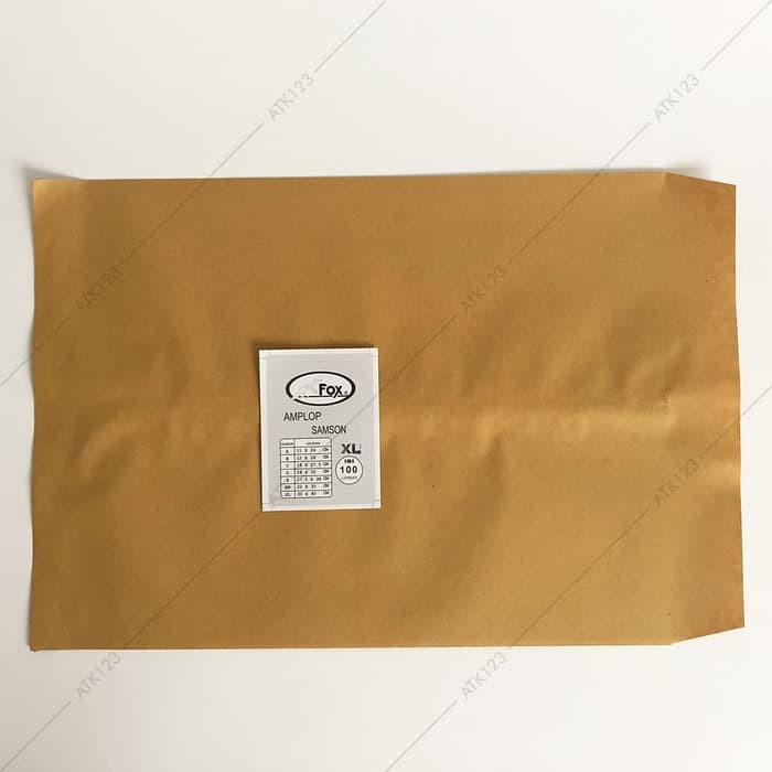 Jual Amplop Coklat / Samson Fox XL (Super Map) isi 100 Buah | Shopee ...