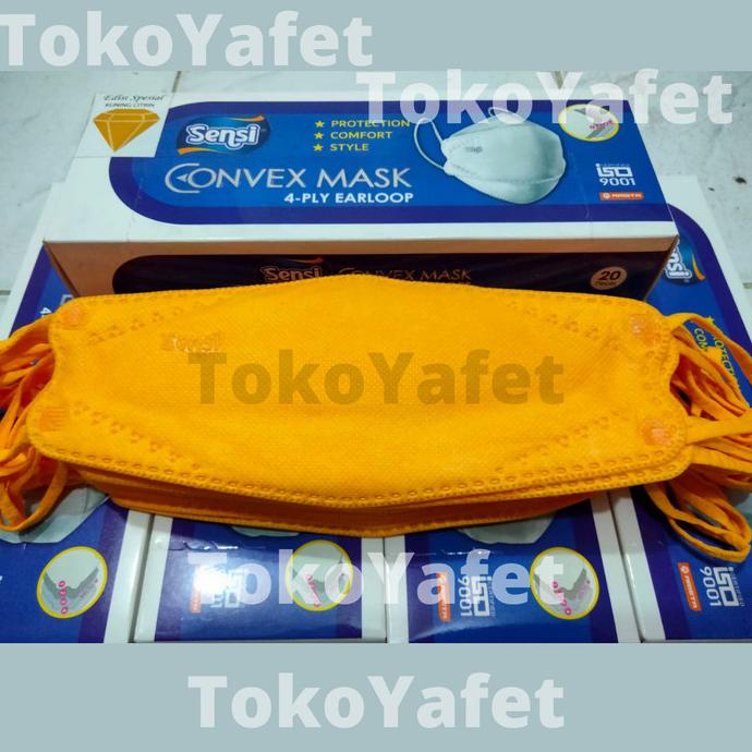 Jual Masker SENSI Mask Convex 4 Ply Earloop model EVO isi 20 pcs 66 ...