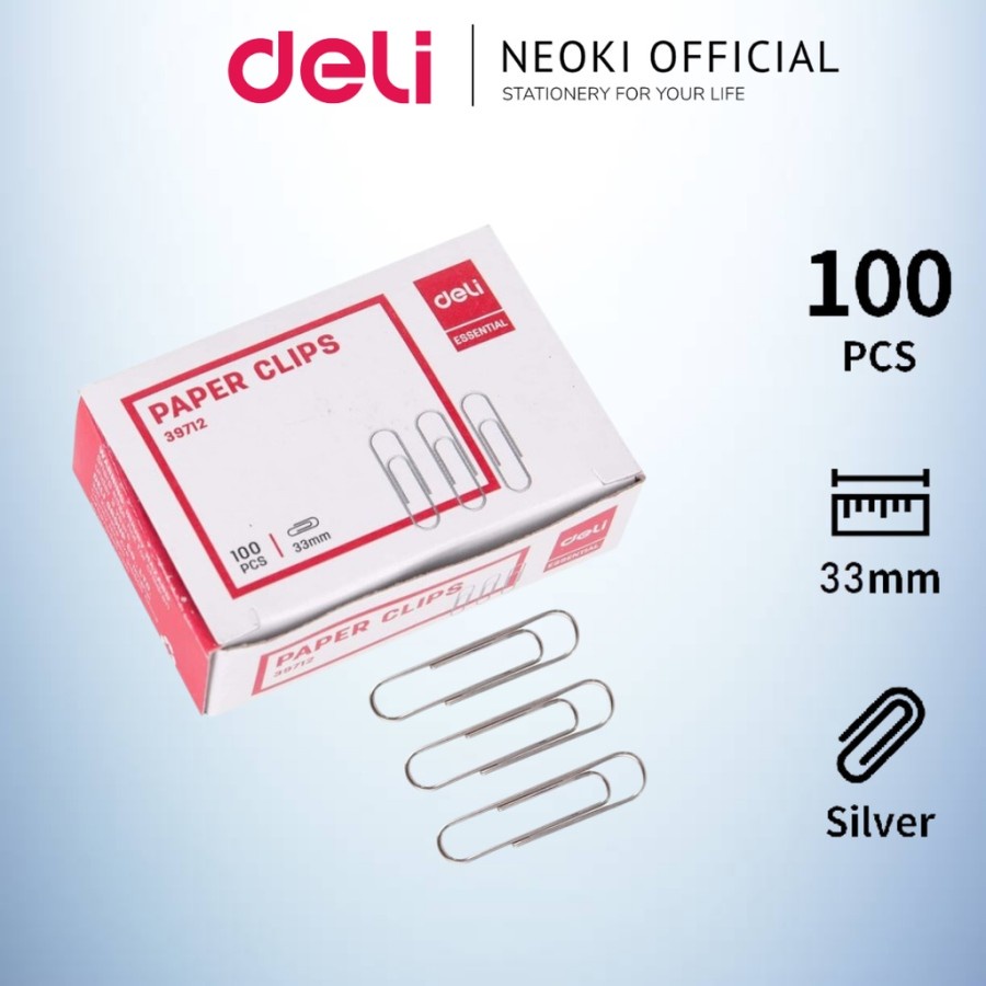 Jual Deli Paper Clip Penjepit Kertas Serbaguna Klip Kertas Alat Kantor ...