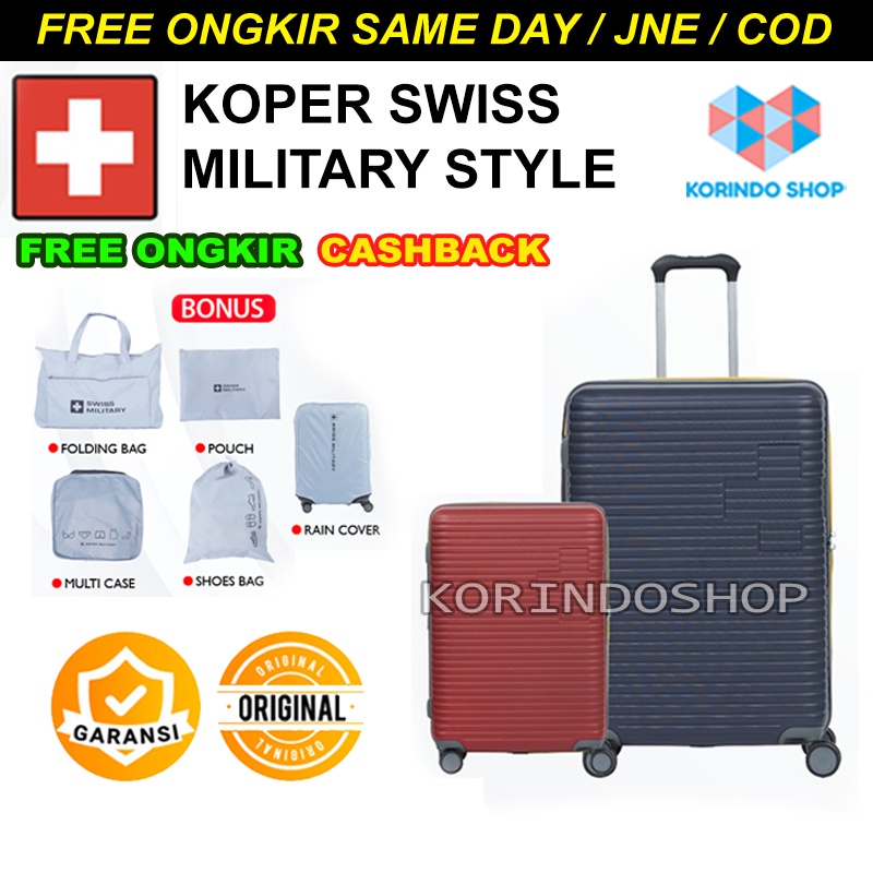 Jual Koper Swiss Military Style Koper kokoh & kuat 26 Inch | Shopee ...