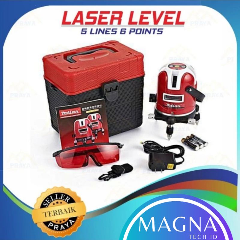 Jual Laser Level Auto Leveling Cross Line Dot 5 Lines 6 Points | Shopee ...