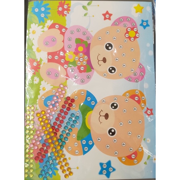 Jual DIY 015 | MAINAN EDUKASI STICKER DIAMOND| MENEMPEL MANIK MANIK ...