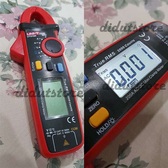 Jual Tang Ampere AC/DC Digital (digital clamp meter) merk UNI-T UT-210D ...