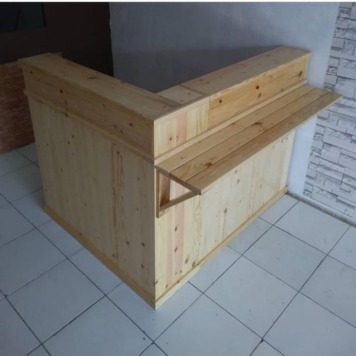 Jual Nay Bar | Meja Kasir Letter L / Meja Bar / Meja Display | Shopee ...