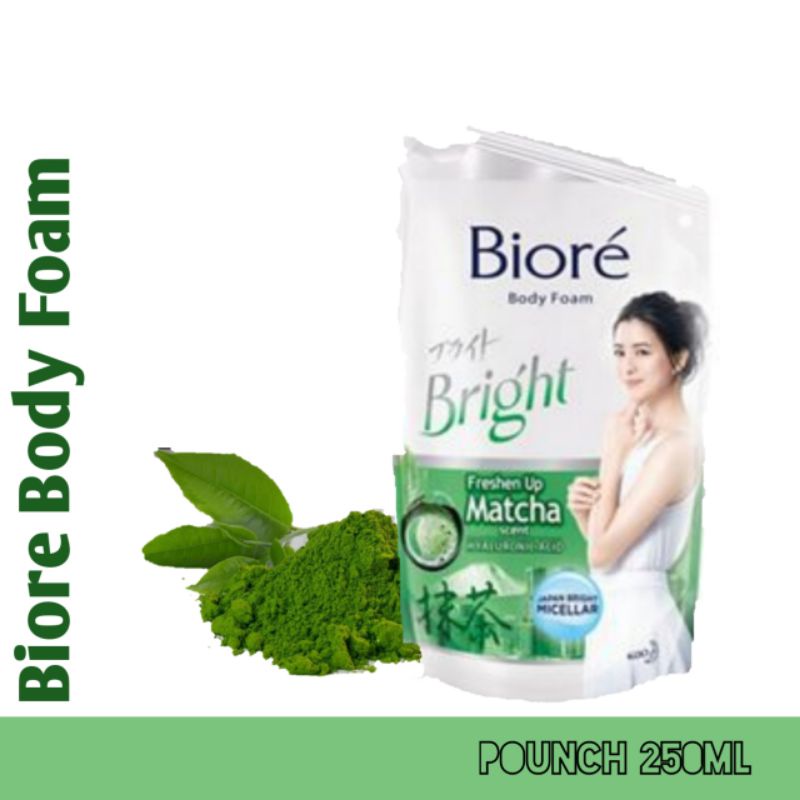 Jual Biore Bright Body Foam Freshen Up Matcha Scent Sabun Mandi Cair Isi Ulang 220ml | Shopee ...
