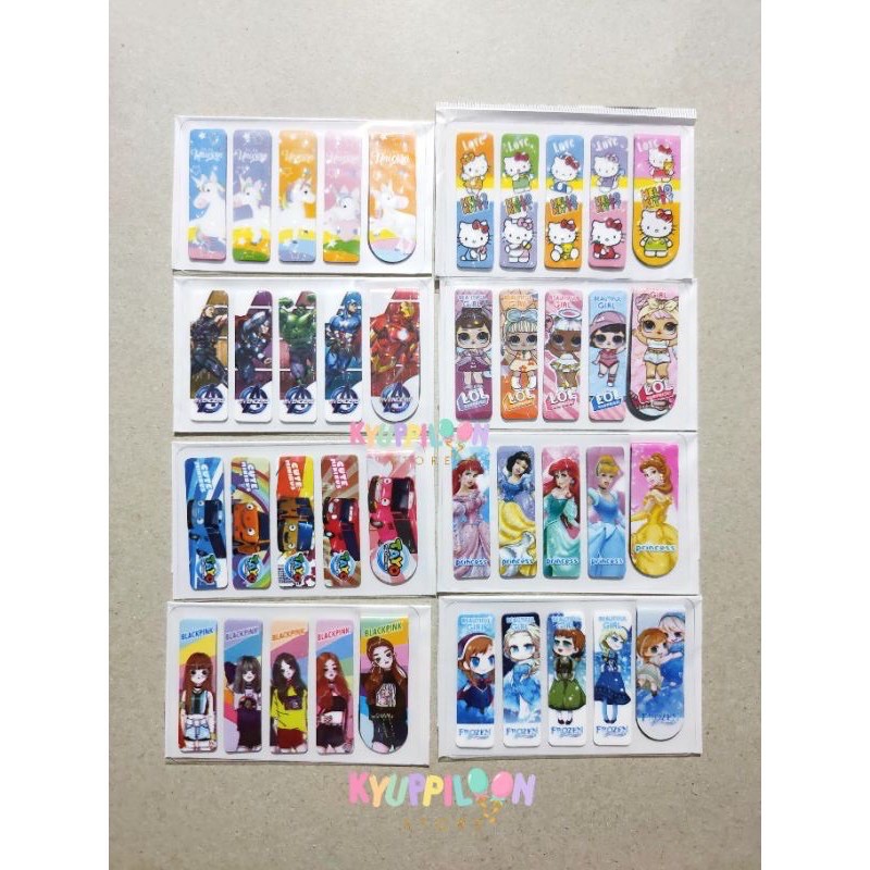 Jual Stick Marker Karakter (Plastik + 1 Magnet)/ Penanda Label Indeks ...