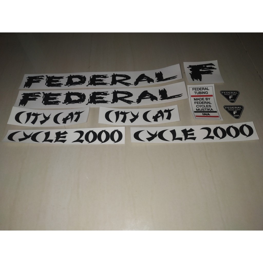 Jual Decal Federal City Cat Font Surly | Shopee Indonesia