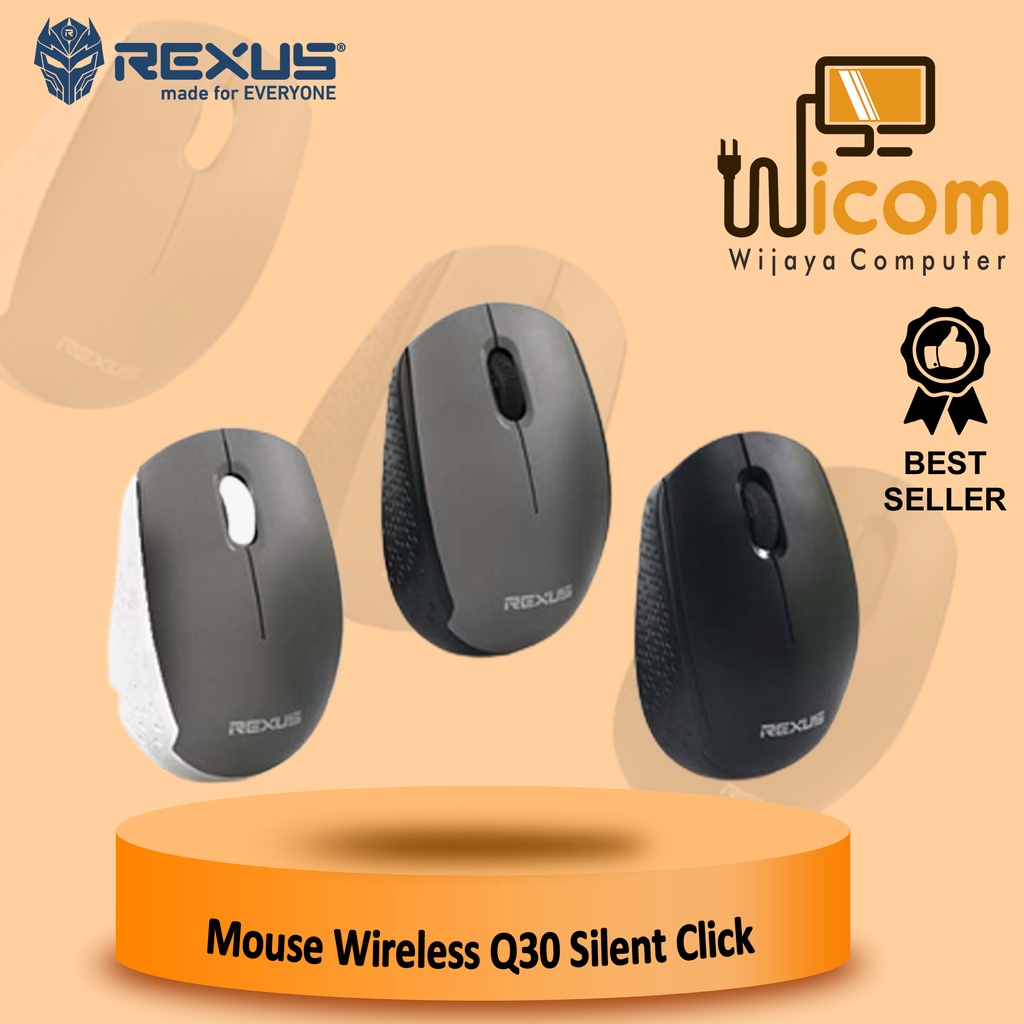 Jual REXUS MOUSE WIRELESS OFFICE Q30 SILENT CLICK GARANSI RESMI 1 TAHUN ...