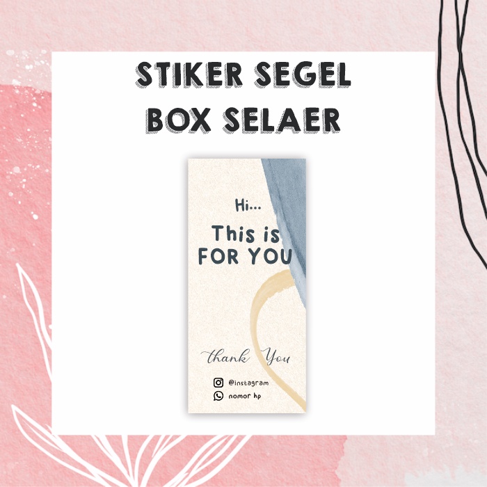 Jual Jual STIKER BOX SEGEL, BOX SEALER, STICKER SEGEL MAKANAN HAMPERS ...