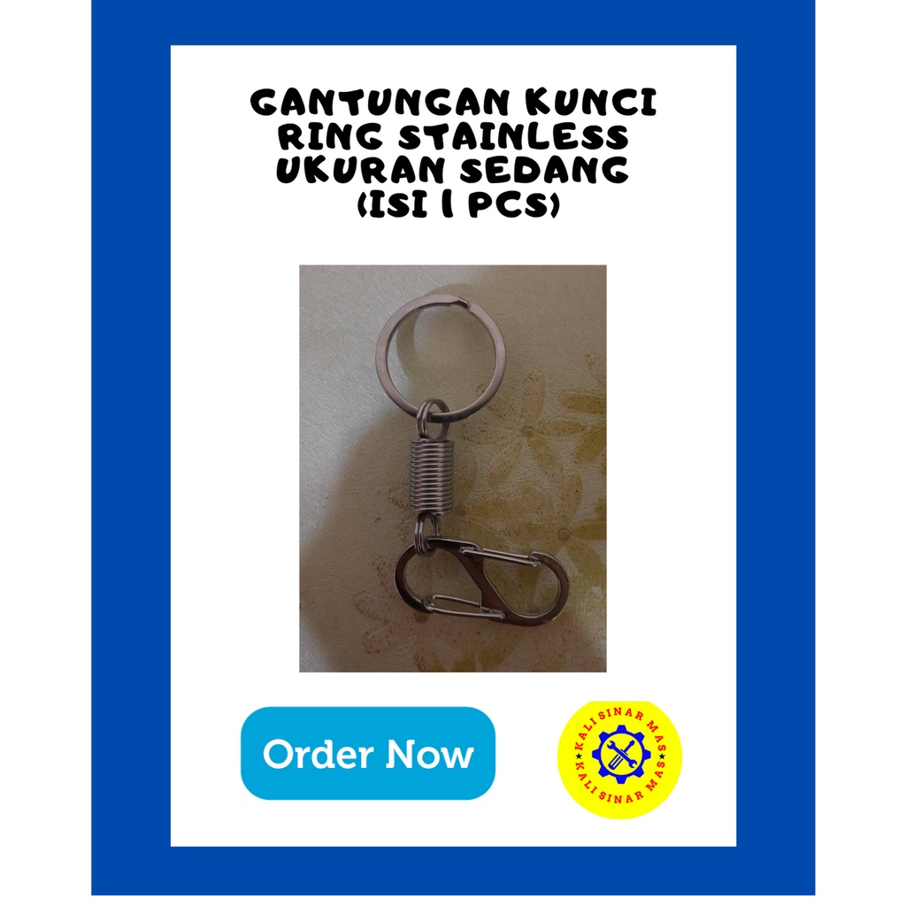 Jual GANTUNGAN KUNCI RING STAINLESS UKURAN SEDANG ISI 1 PCS | Shopee ...
