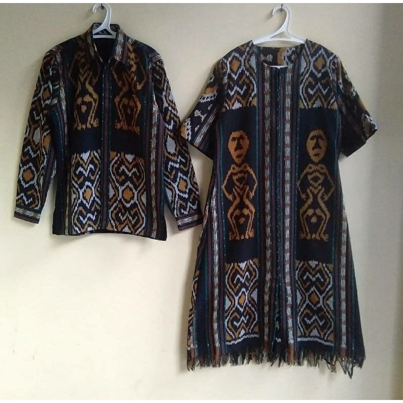 Jual BAJU TENUN COUPLE MOTIF ASMAT- COUPLE TENUN - SERAGAM TENUN ...