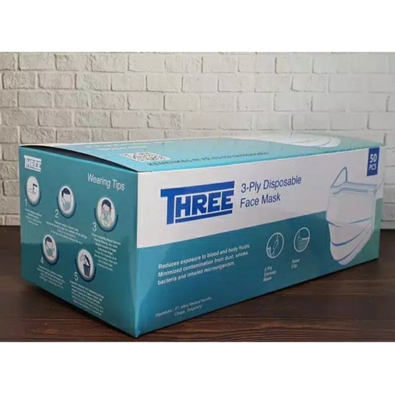 Jual Masker Non Medis 3ply 50pcs/box | Shopee Indonesia