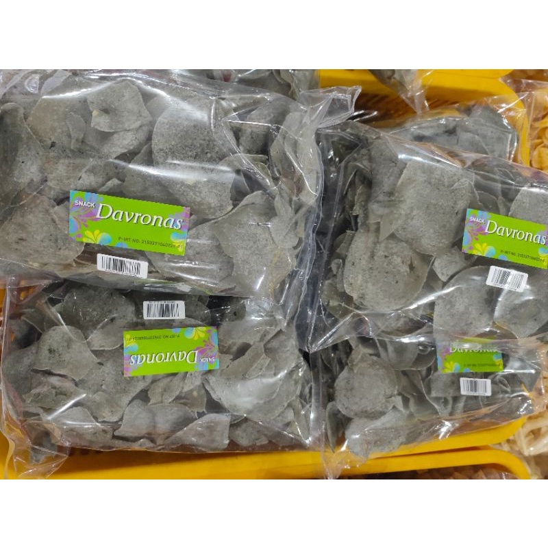 Jual Keripik getuk hitam davronas 330 gram / kerupuk oleh oleh magelang ...